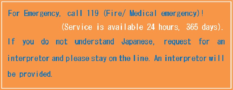 Regarding the Multi-lingual 119 Emergency Service Operation（119番通報時の多言語 ...